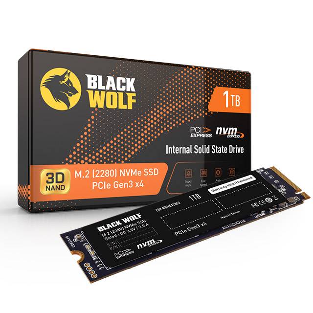 Black Wolf 1TB M.2 (2280) NVMe PCIe [Gen3x4] | Anas-IQ